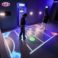 China Unity 3D Interactive Floor Projection System 48 Games 6 Players Mobile Cabinet for sale