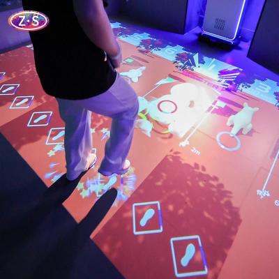 Cina Pavimento interattivo e schermo interattivo mobile con proiezione, basato su Unity 3D e sincronizzazione in vendita