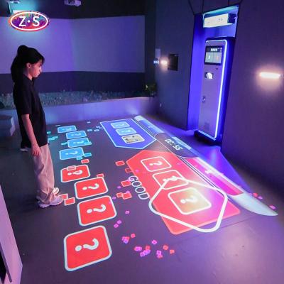 China Movable Design Interactive Sports Projection Game With Wheels For Schools for sale