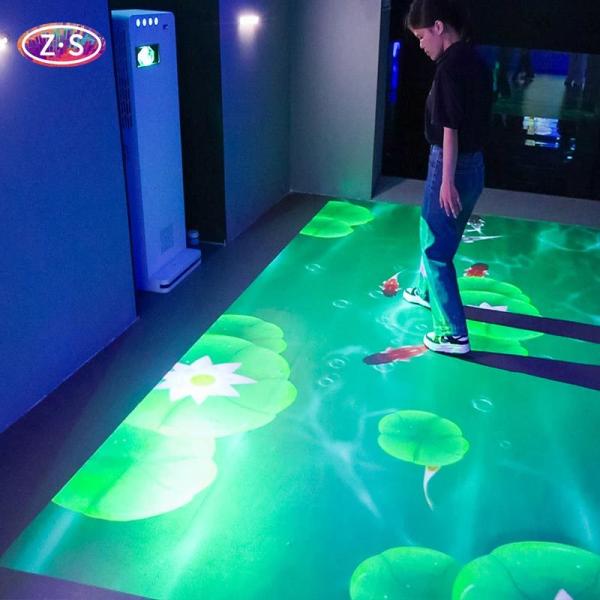 Quality 4000lm Projector Games On The Floor Interactive Games For Education Centers for sale