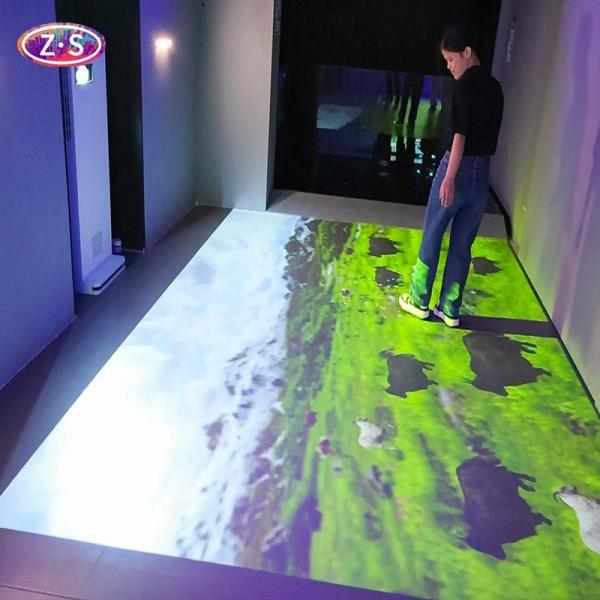 Quality 4000lm Projector Games On The Floor Interactive Games For Education Centers for sale