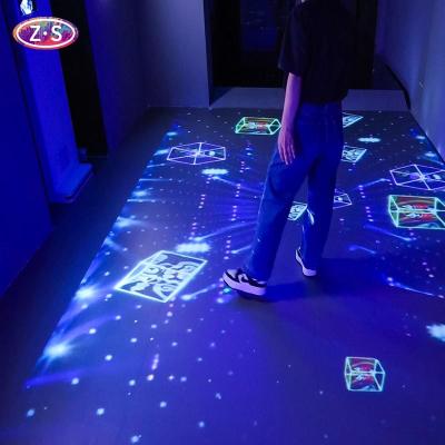 China Multi-Scenario Immersive Floor Display Autumn Leaves Waves For Hotel Lobbies for sale