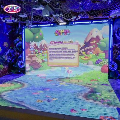 China Immersive wraparound visuals AR Joyful Beach Interactive Projection Games for sale