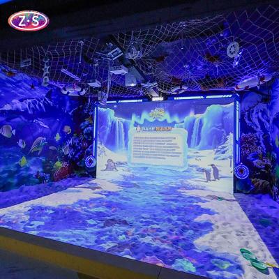 China 1920×1080 3D Interactive Projection Beach AR Interactive Games Indoor Kids Play Center for sale