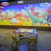 China Interactive Coloring Wall Indoor Playground Attraction with Radar Sensing 10 Play Modes for sale