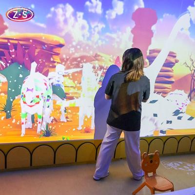 China 3D Visualization AR Interactive Games 3800lm Portable Interactive Painting Wall Display for sale