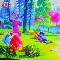 China Interactive Coloring Wall with 4 Themes Ocean Jungle Space Dinosaur for Malls for sale