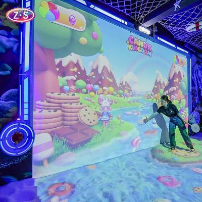 China Large Scenes Joyful Beach Projection Game Save The Ocean Theme For Eco Education for sale