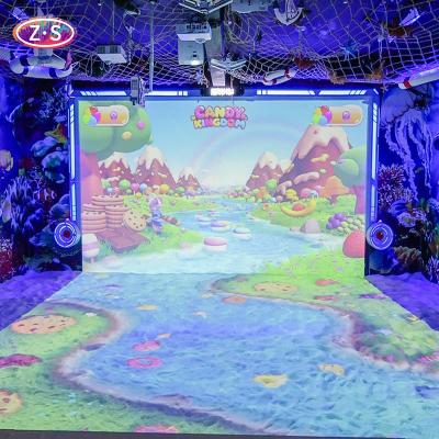 China Short Throw Indoor Joyful Beach Projection Interactive Game For Shopping Mall for sale