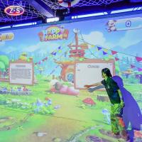 China AR Joyful Beach Interactive Game System with 2.8m×5m Wall & 4.8m×5m Floor Projection for Ages 3-12 for sale