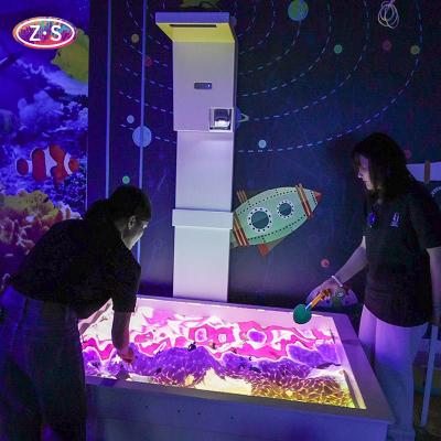 China Durable Laser AR Sandbox Teaching Geography Interactive Projection Sandbox for sale