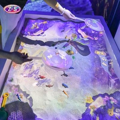 China Durable Laser AR Sandbox Teaching Geography Interactive Projection Sandbox for sale