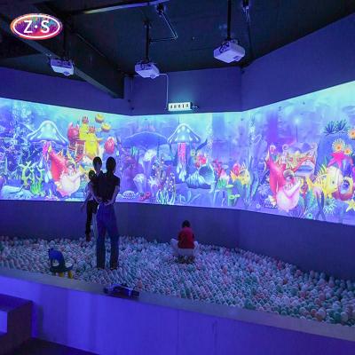 China Smash Interactive Gaming Projector System 12*2.2m Large Screen for sale
