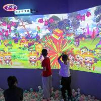 Quality HD Interactive Wall 4000 Lumen Zombie Wars Immersive Projection Games For Theme for sale