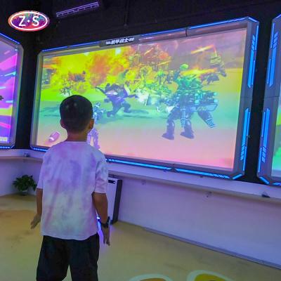 China Skeleton Battle Interactive Projector Game System Mech Warrior Interactive Games for sale