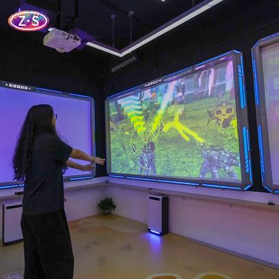 China Interactive Mech Warrior Game Multiple Players Interactive Projector Game System for sale