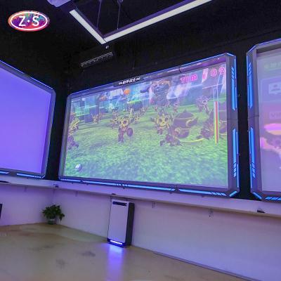 China Interactive Mechwarrior Wall Projector Games Motion Capture Canyon Adventure for sale