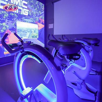 중국 응급 안전 중지 버튼 동적 자전거 시뮬레이터 운동장 스튜디오 판매용