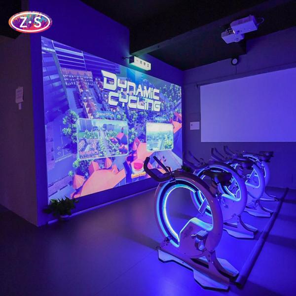 Quality 1920*1200 Interactive Bicycle Simulator DLP Dynamic Racing Projection Games for sale