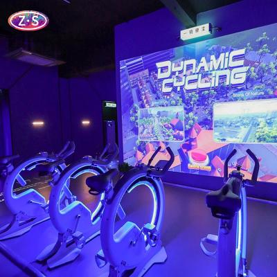 China 1920*1200 Projector Bicycle Simulator Virtual Reality Exercise Games for sale