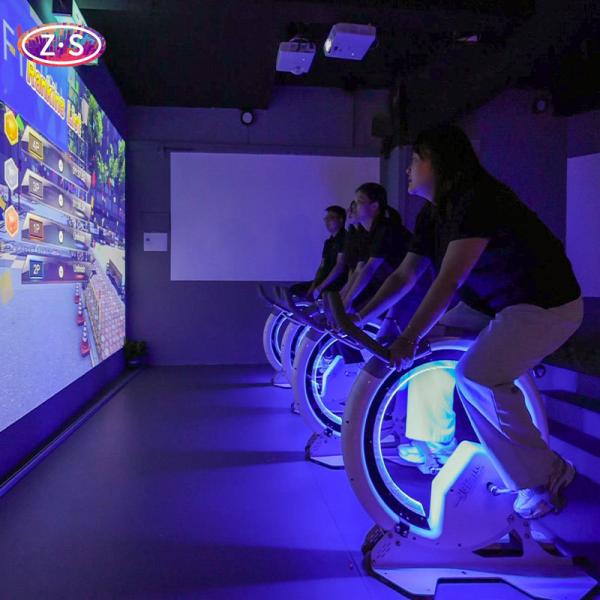 Quality 1920*1200 Interactive Bicycle Simulator DLP Dynamic Racing Projection Games for sale