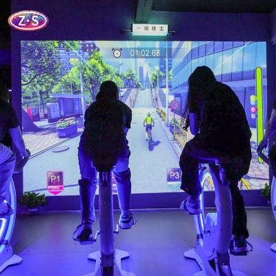China Immersive Group Cycling Bicycle Simulator With Real Time Multiplayer Racing  for sale