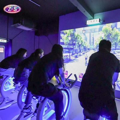 중국 응급 안전 중지 버튼 동적 자전거 시뮬레이터 운동장 스튜디오 판매용