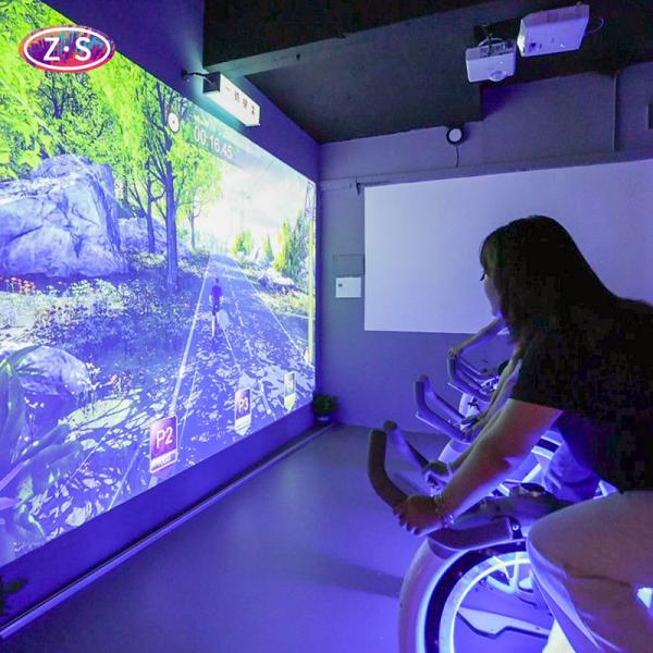 Quality Bicycle Ride Simulator 1920x1200 Projection Game Virtual Cycling Simulator For for sale