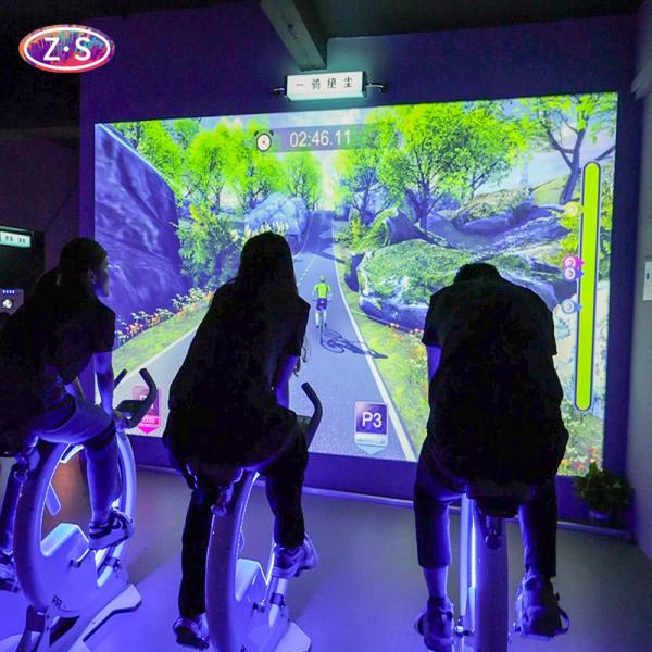 Quality 1920*1200 Projector Bicycle Simulator Virtual Reality Exercise Games for sale