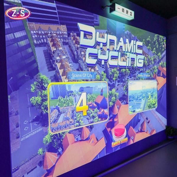 Quality Interactive Projection Cycling Simulator Motion Sensing Bike Simulator For Gym for sale