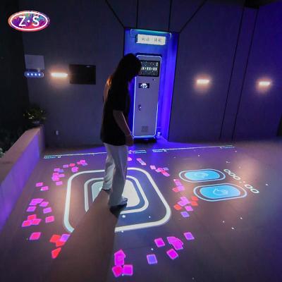 China Coin Operator Interactive Projection Game Mobile Multiplayer Projector Game For Floor for sale