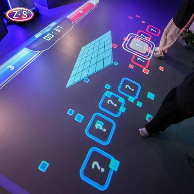China Coin Operator Interactive Projection Game Mobile Multiplayer Projector Game For Floor for sale