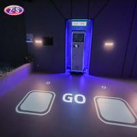 China Coin Operator Interactive Projection Game 4000 Lumen Laser Projector Multiplayer Floor Game for 6 Players for sale