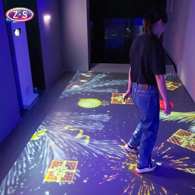 China Innovative All In One Solution Interactive Floor Projector With Seamless Mobility for sale