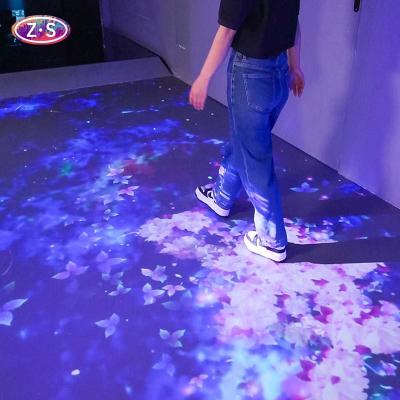 China 3LCD Interactive Projection System Multi Scenario Floor Interactive Games For Cafe Lounges for sale