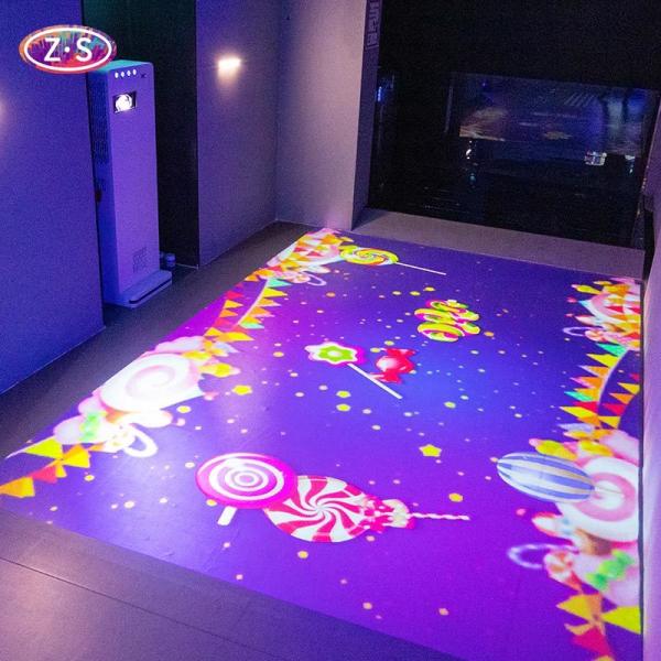 Quality 4000 Lumens 1920*1200 Interactive Floor System Real Time For Leisure Centers for sale