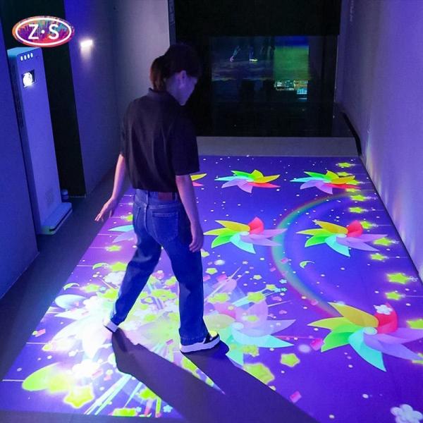 Quality 4000 Lumens 1920*1200 Interactive Floor System Real Time For Leisure Centers for sale
