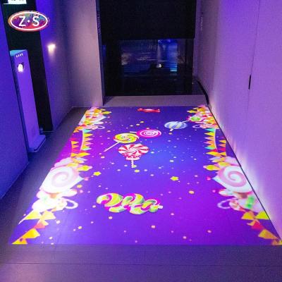 China 4*2.5m Interactive Floor System Eggs Theme Childrens Games Projected On Floor for sale