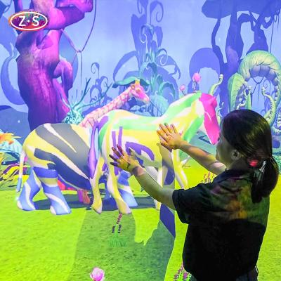 Китай Лазерное световое рисование Живые интерактивные настенные игры Проекция Динамические визуальные эффекты продается