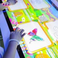 China Interactive Coloring Wall for Resort Family Entertainment Zone with Radar Sensing 10 Play Modes for sale