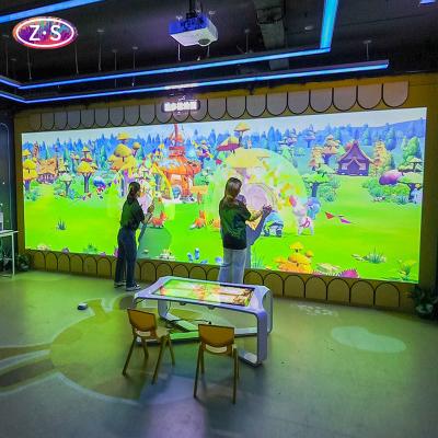 China Laser Light Interactive Painting Games 3D Artwork Projection Dynamic Visual Effects for sale