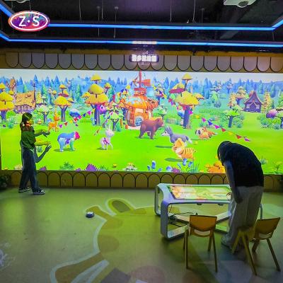 China 3D Visualization Interactive Digital Painting Multi Sensory Interactive Projector Games for sale