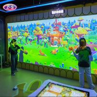 China Interactive Drawing Game 43 Inch LCD Touch Table 3800 Lumen Laser Projection AR Wall Animation for sale