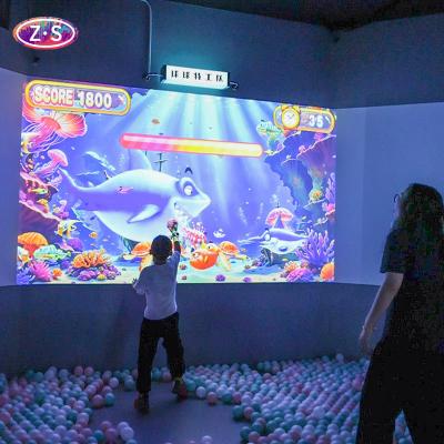 China Interactive Throw Wall Game DLP 3D Effects Interactive Wall Projection for sale