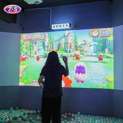 China DLP Display Interactive Wall Projection Games Auto Scoring For Multiple Players for sale