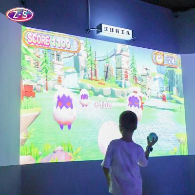 China 3800lm 1024*768 Interactive Wall Projection Game All In One Projector Interactive Wall for sale