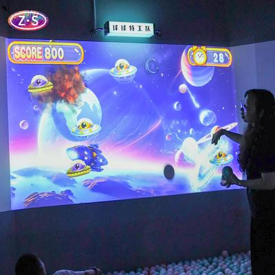 China 3800lm 1024*768 Interactive Wall Projection Game All In One Projector Interactive Wall for sale