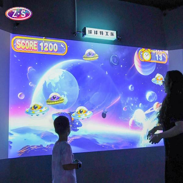 Quality Interactive Smash Wall Game 3m*2.5m 30 Themes 3800 Lumen For Pre Schools for sale