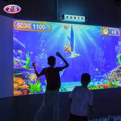 China Immersive Projection Game Interactive Ball-Throwing Wall With Colorful Effects for sale