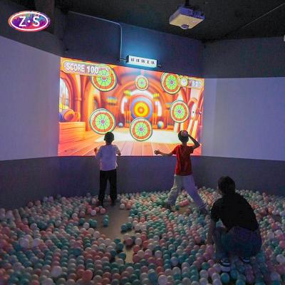 China Immersive Projection Game Interactive Ball-Throwing Wall With Colorful Effects for sale